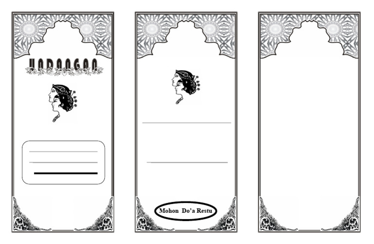 Bingkai Undangan Walimatul Ursy Kosong 3 - Kanalmuff | PDF