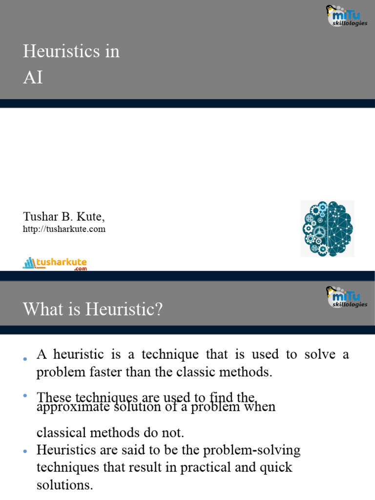 Heuristic Search Techniques PDF | PDF | Heuristic | Decision Making