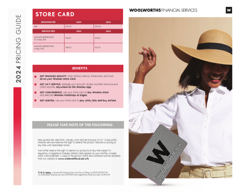 Woolworths Store Card Fees 2024 | PDF | Money | Business