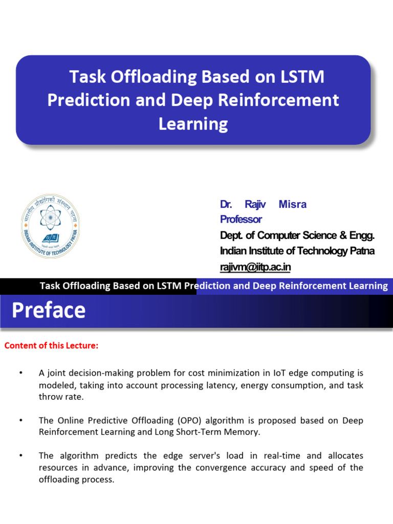 Lecture 13 Task Offloading Based On Lstm Prediction And Deep Reinforcement Learning Pdf