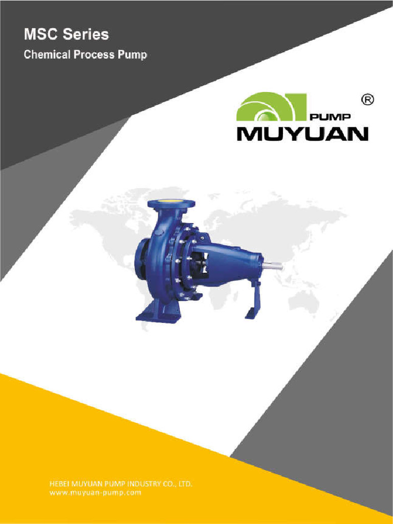 MSC系列泵样本 | Download Free PDF | Pump | Bearing (Mechanical)