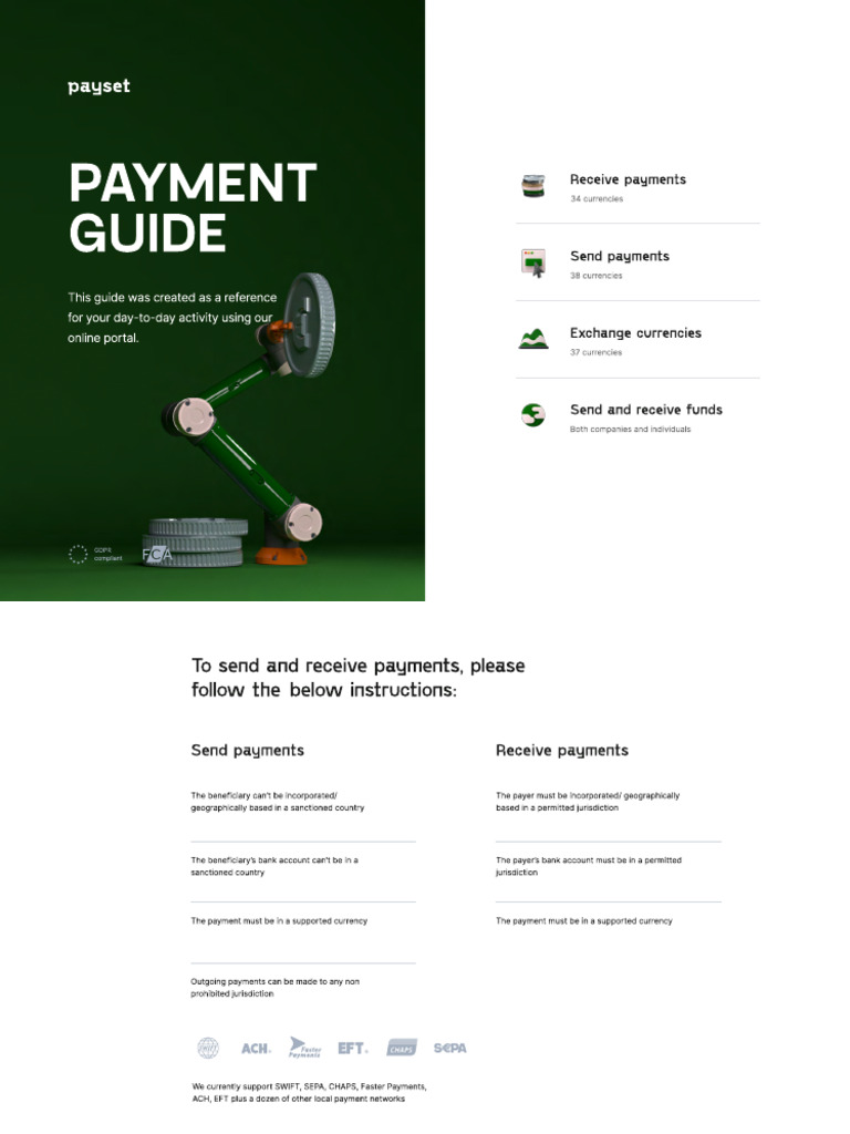 Payset - Payment Guide | PDF | Euro | Financial Markets