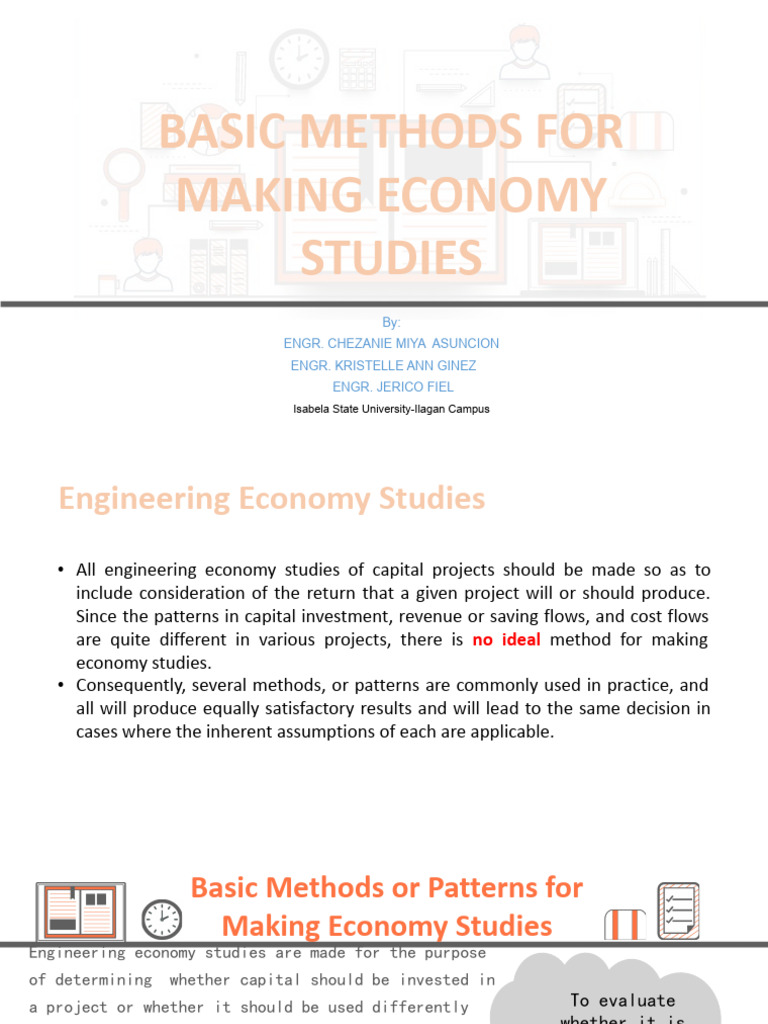 Chapter 6 Basic Methods For Making Economy Studies | PDF | Investing ...