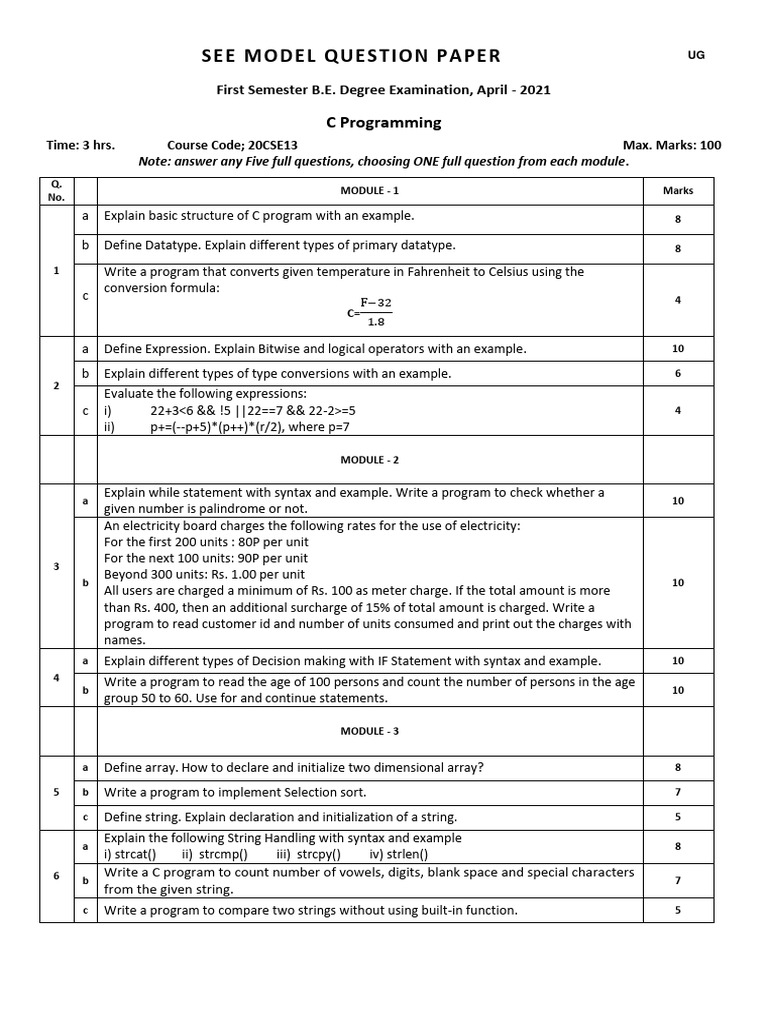 20cse13 Cs 2 Pdf Computer Program Programming 