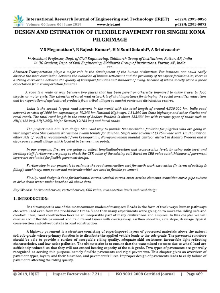 Road Estimate | PDF | Road Surface | Road