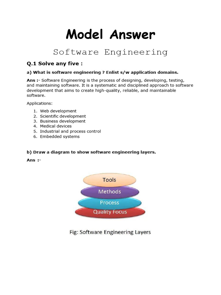 Model Answer SE | PDF | Agile Software Development | Feasibility Study