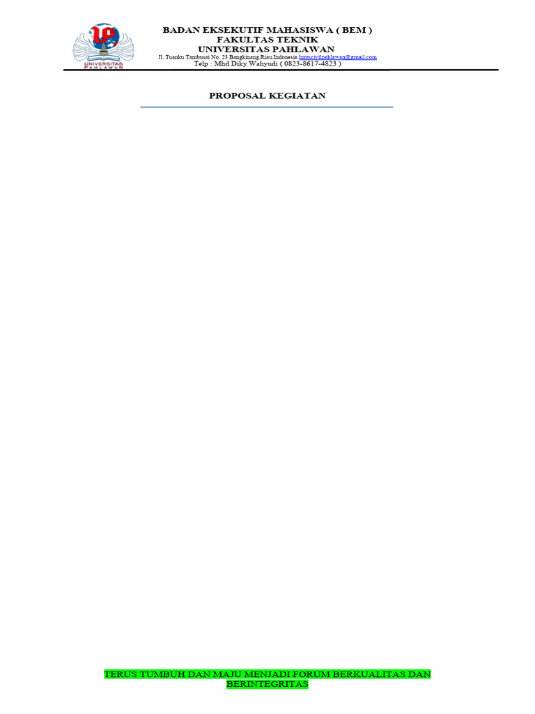 Proposal Kunjungan Industri-1 | PDF