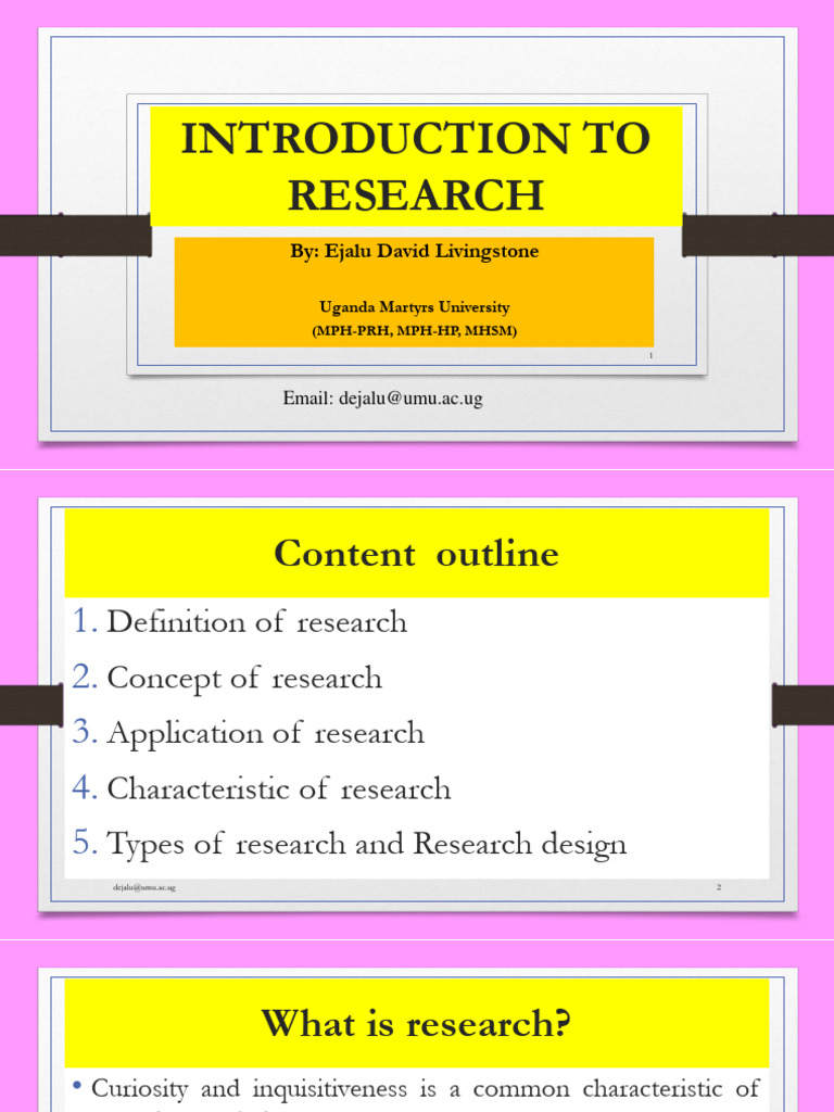 1a. Introduction To Research | PDF | Statistics | Quantitative Research