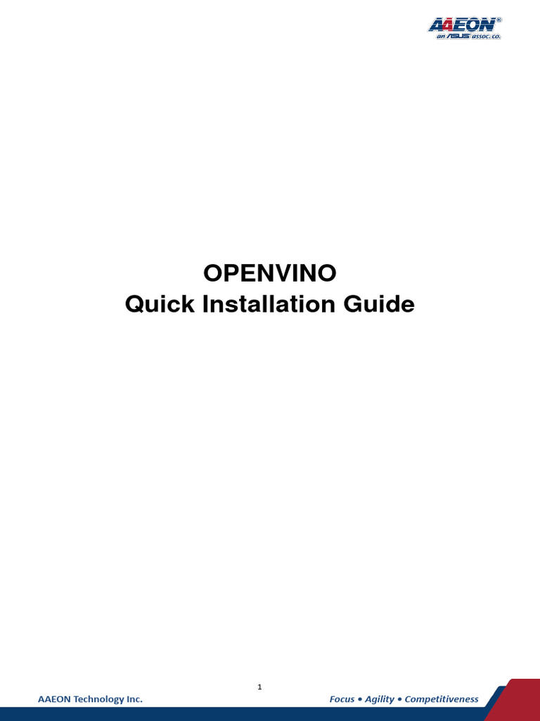 OPENVINO Quick Installation Guide | PDF | Computer Architecture ...