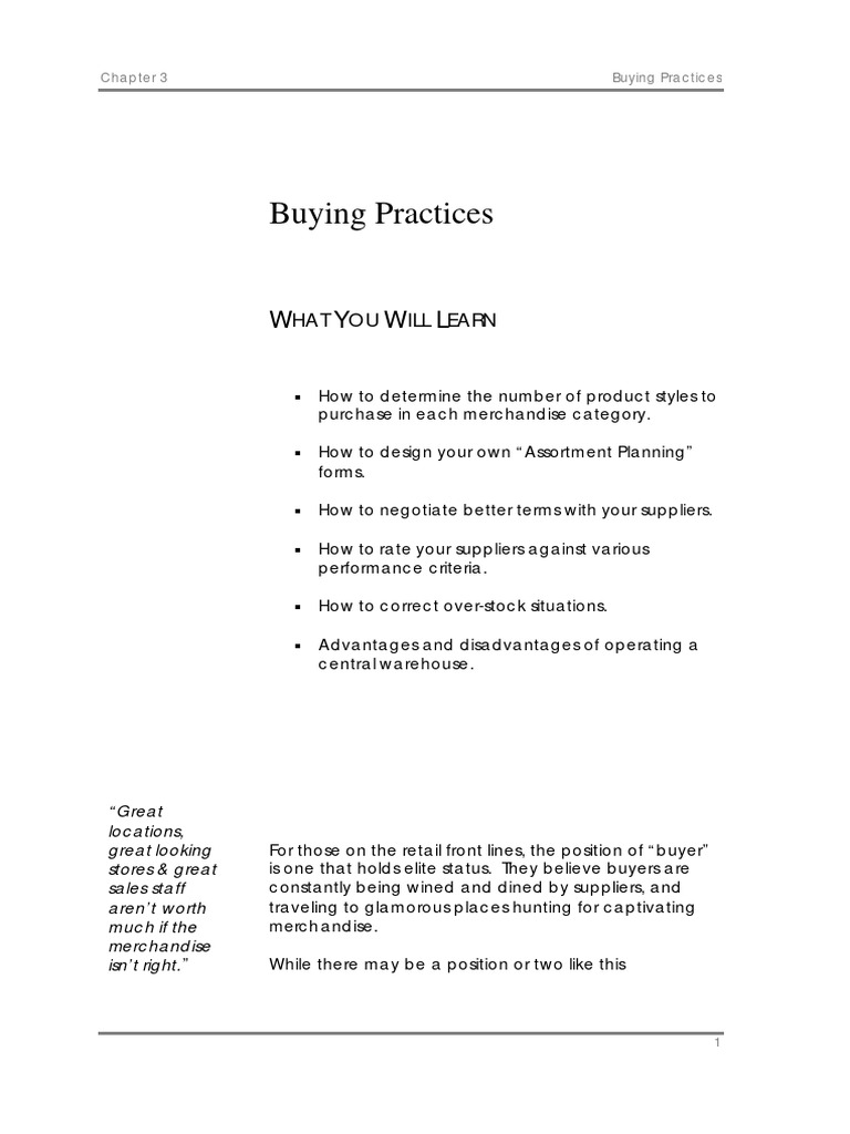 Chapter 3 | PDF | Discounting | Retail