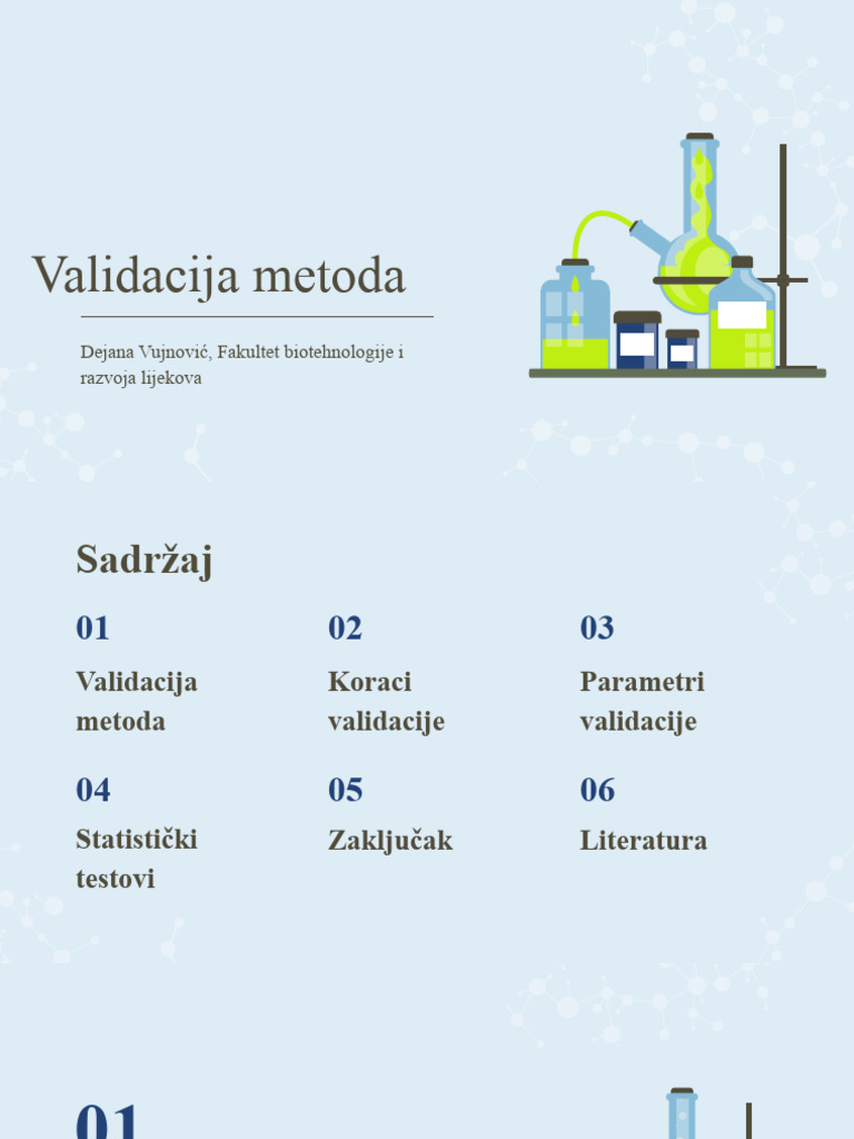 Validacija Metoda Prezentacija | PDF