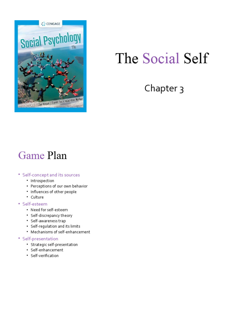Chapter 3 - The Social Self | PDF | Self Concept | Self Esteem
