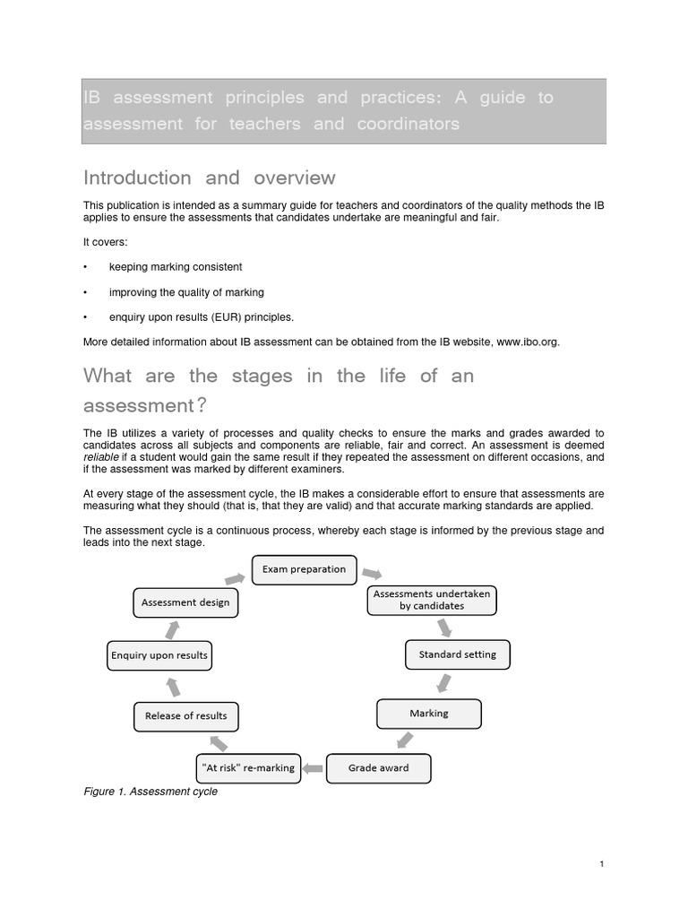 Assessment Guide For Teachers and Coordinators en | PDF | Educational Assessment | Cognitive Science
