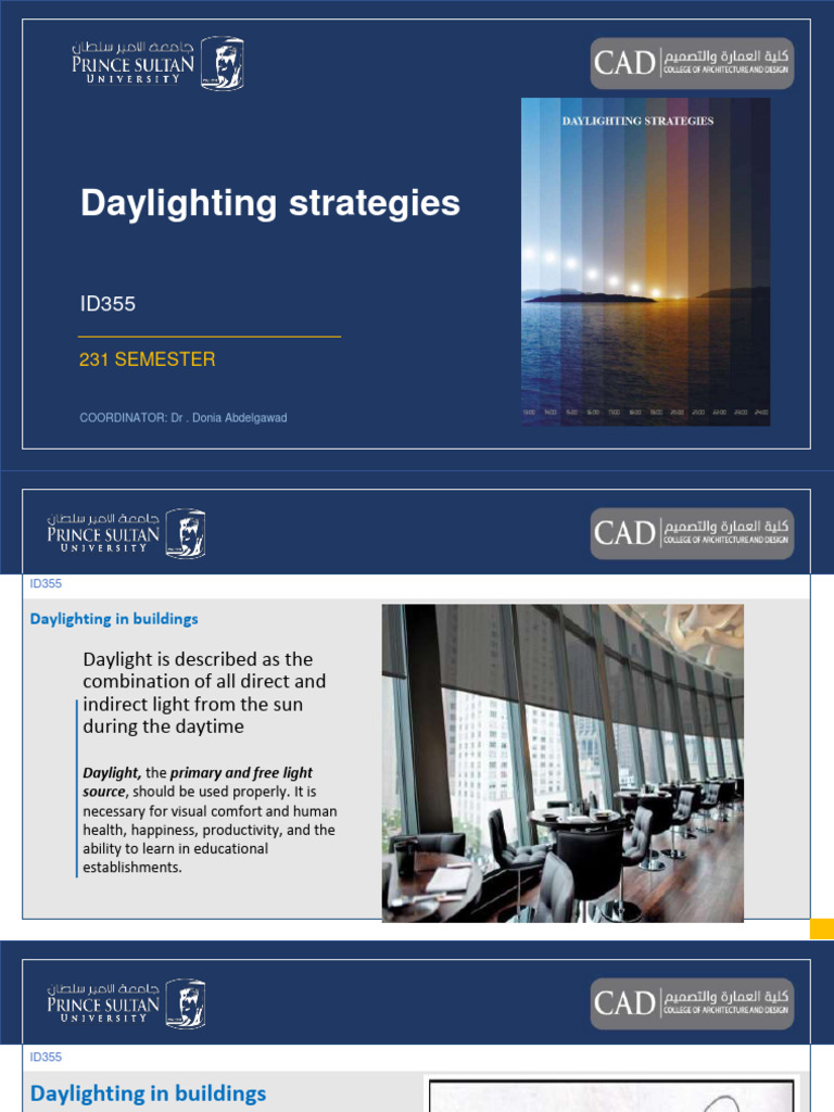 Lecture 3 - Day Lighting | PDF | Window | Building