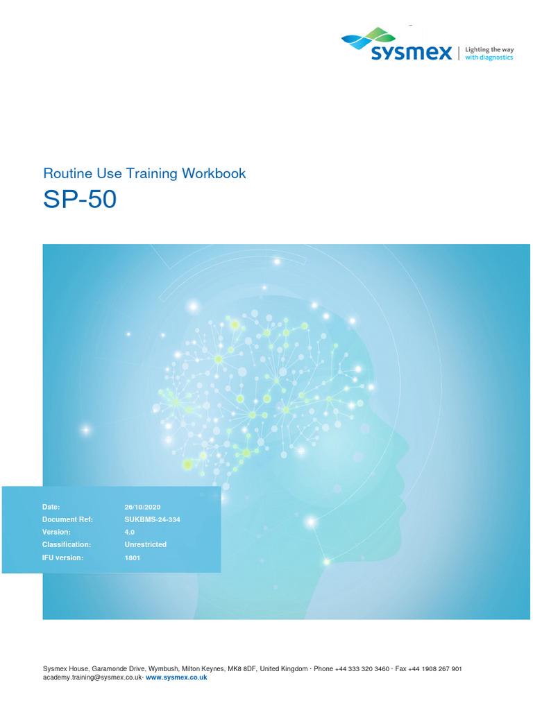 sp-50 Routine Use Training Workbook | PDF | Staining | Acid