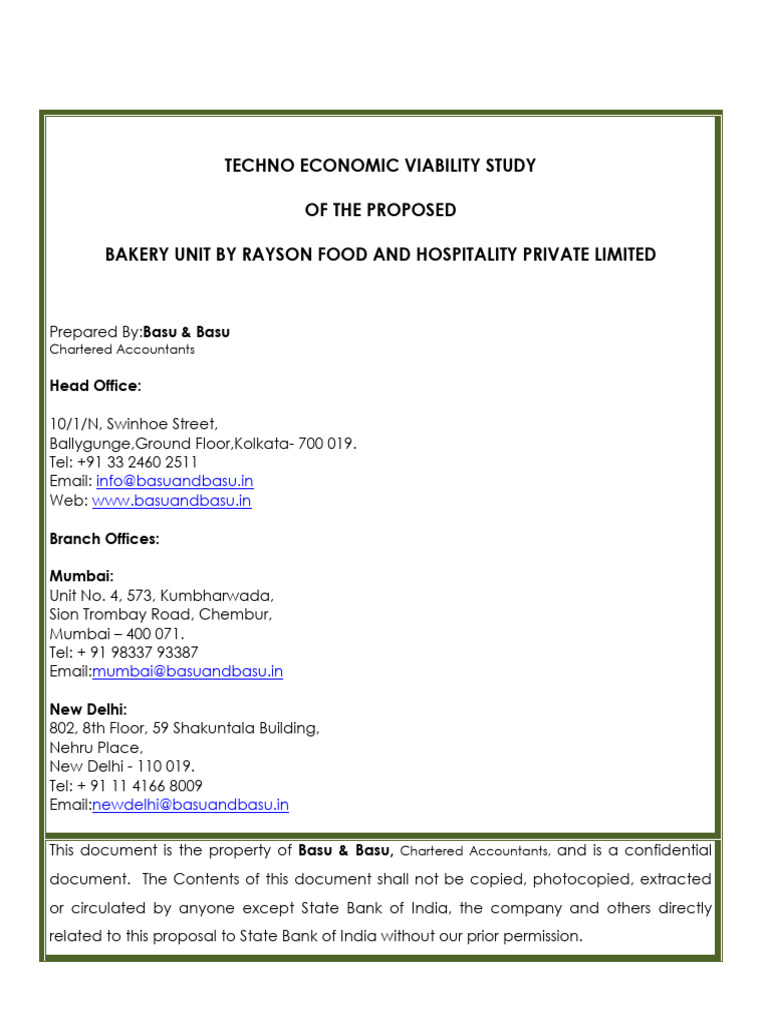 TEV Report-Rayson Food Final 27.08.2020 | PDF | Depreciation | Dividend
