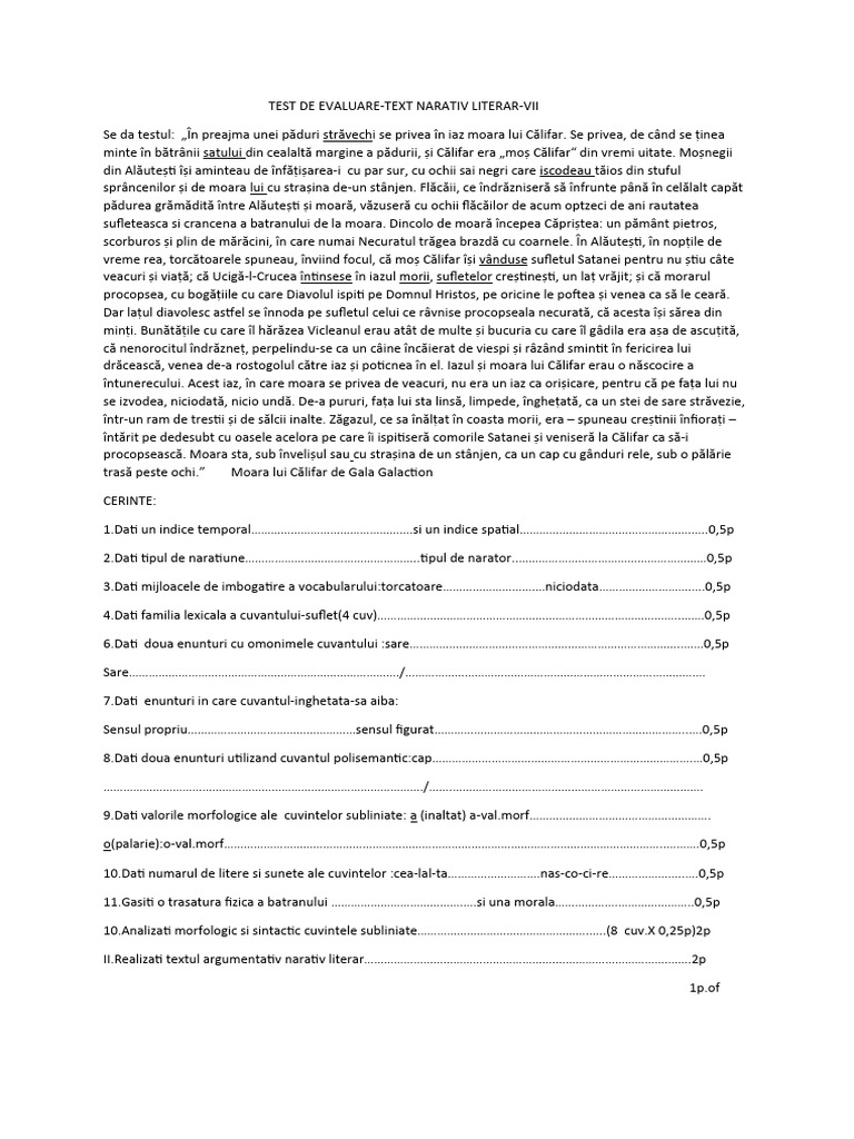 X - Testviimoara Lui Califar 2 | PDF