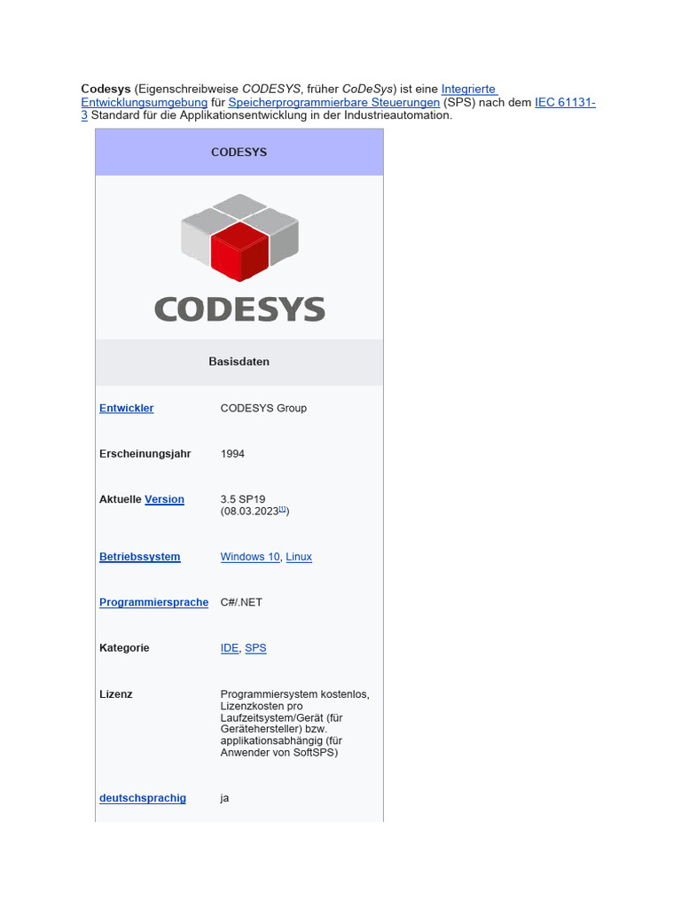 Codesys | PDF