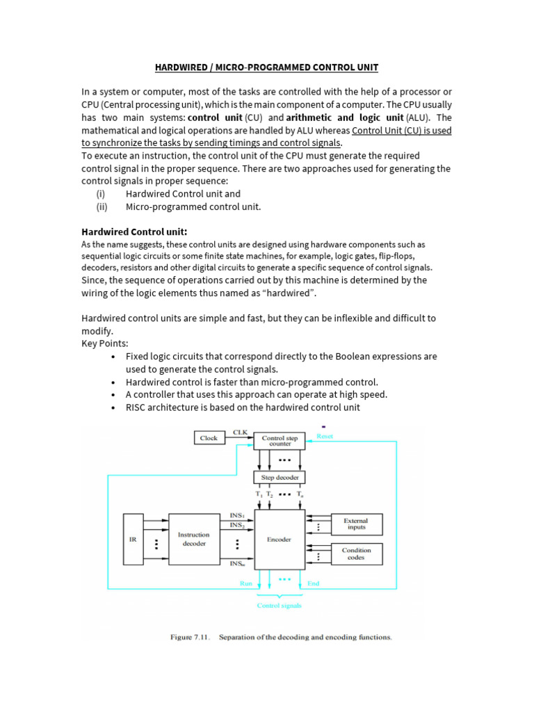 Hardwired & Micro-Programmed C.U. | Download Free PDF | Central Processing Unit | Digital Technology