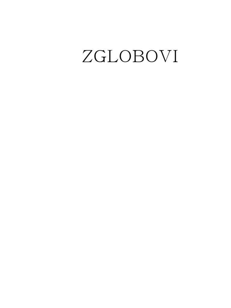 ZGLOBOVI | PDF