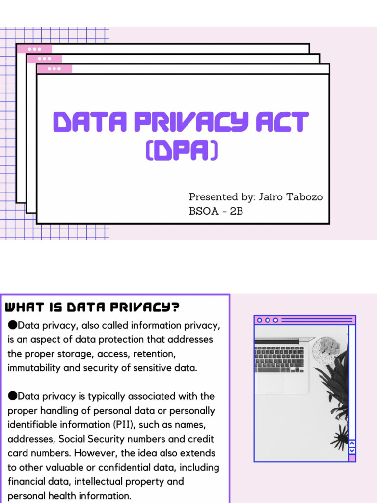 Data Privacy Act | PDF