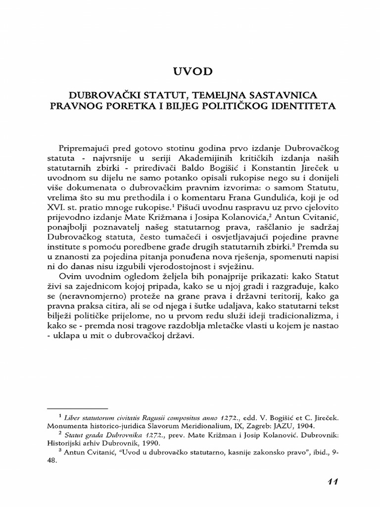 Nella Lonza: Dubrovački Statut, Temeljna Sastavnica Pravnog Poretka I ...