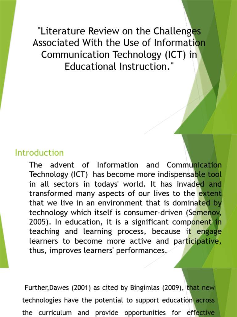 ICT Challenges in Education | PDF | Educational Technology | Information And Communications ...