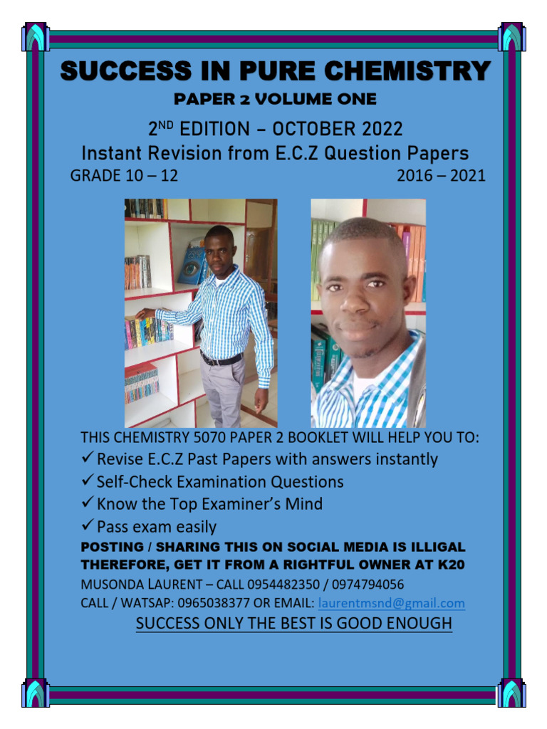 Success in Pure Chem P2 (2016 - 2021) | PDF | Oxide | Chemical Compounds