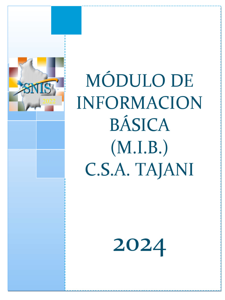 Módulo de Información Básica (MIB) 2023 | PDF | Hospital | Medicina