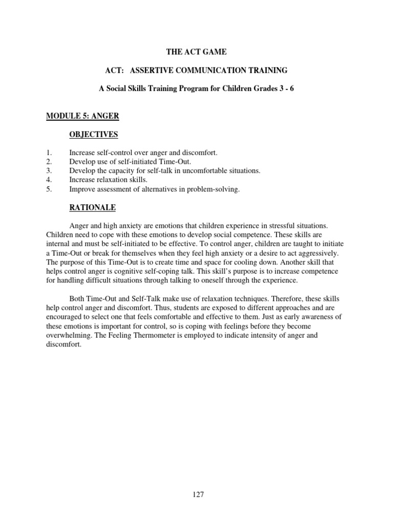 ACT5 | PDF | Anger | Relaxation (Psychology)