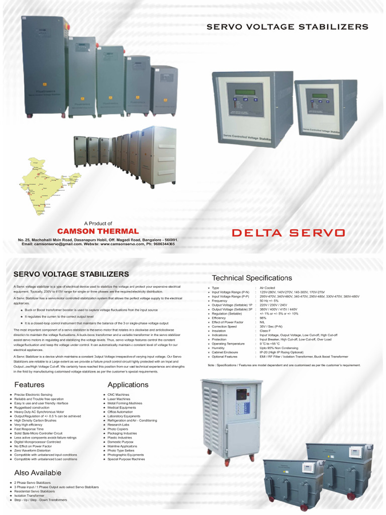 Servo Stabilizer | PDF