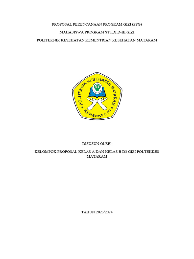 Proposal PPG (Fix) | PDF