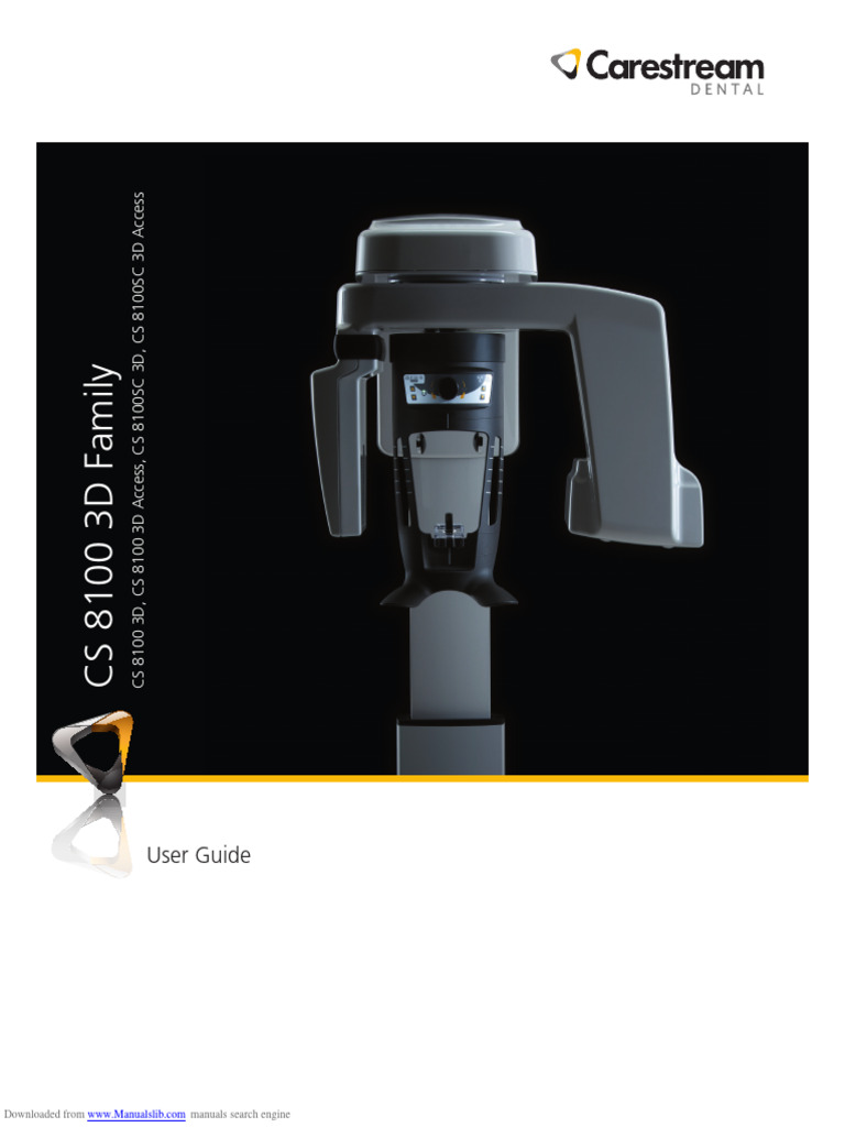 CS 8100 3D Family User Guide | PDF | 3 D Computer Graphics | Medical ...