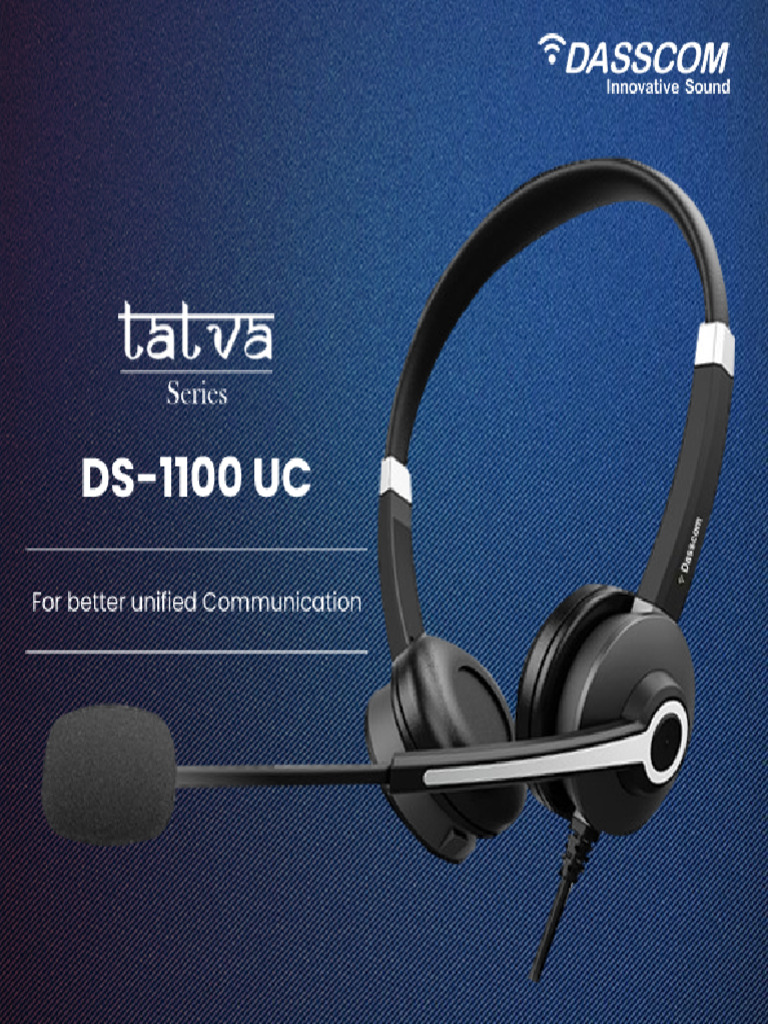 Dasscom DS 1100 UC Tatva Series | PDF