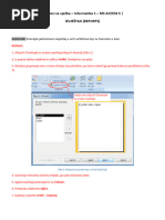 Uputstvo Za Unos Obrazaca AUG-1031 ASD-1032 Kroz Specifikacije | PDF