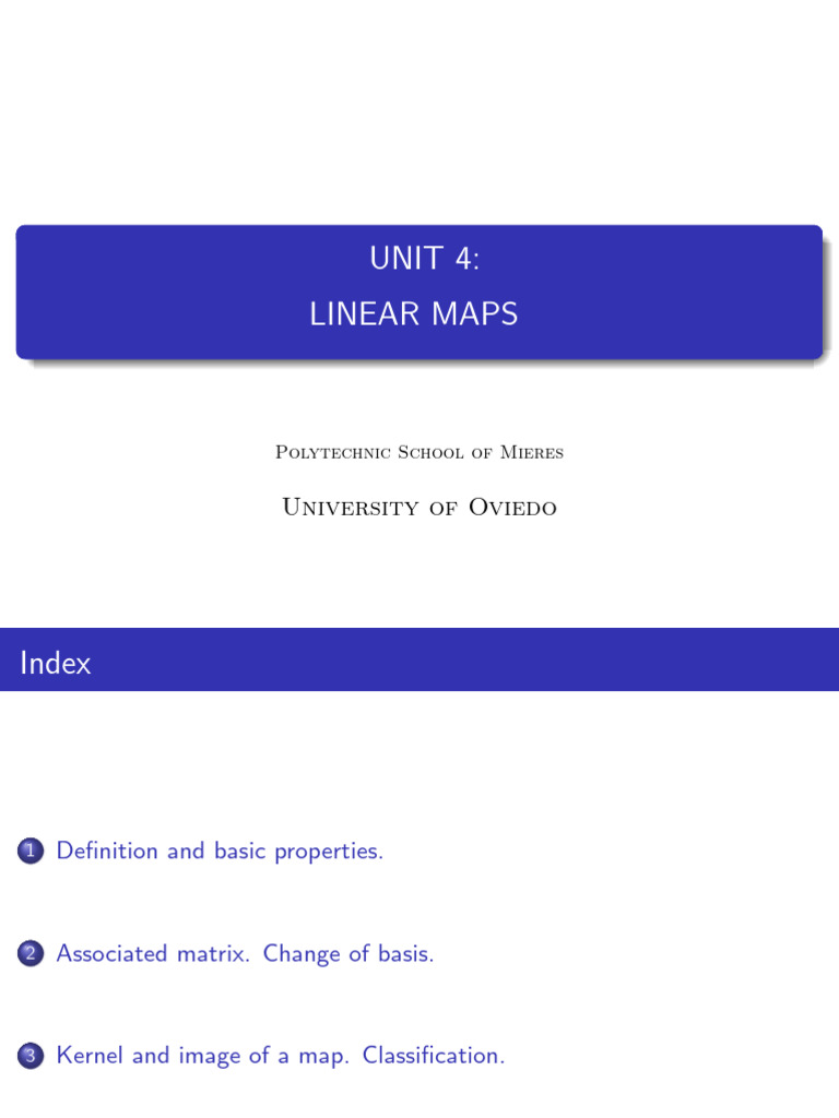 Unit4 LinMaps | PDF
