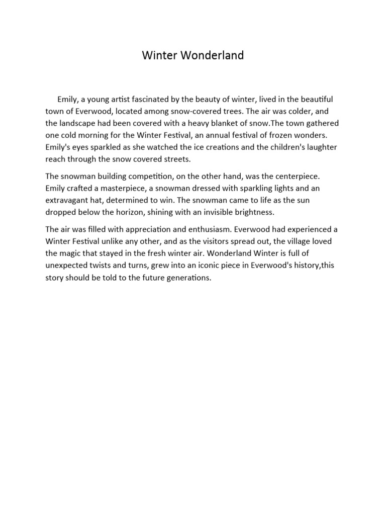 Winter Wonderland | PDF