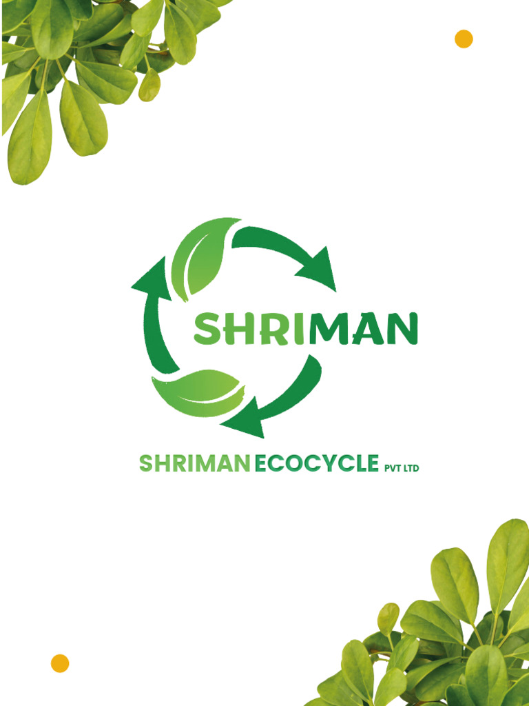 Shriman Ecocycle Brochure | PDF | Home & Garden | Technology & Engineering