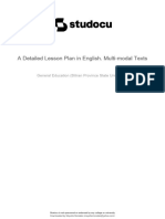 A Detailed LessoN Plan in Teaching Linear and Nonlinear Text | PDF ...