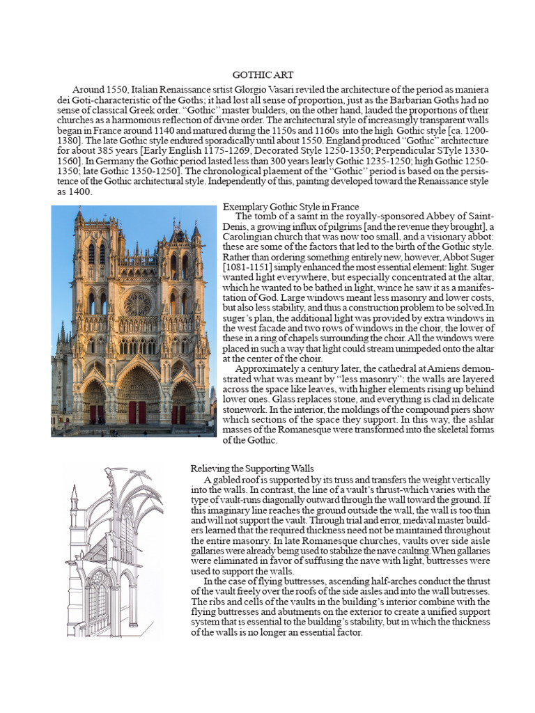 Gothic Art | PDF | Gothic Architecture | Vault (Architecture)