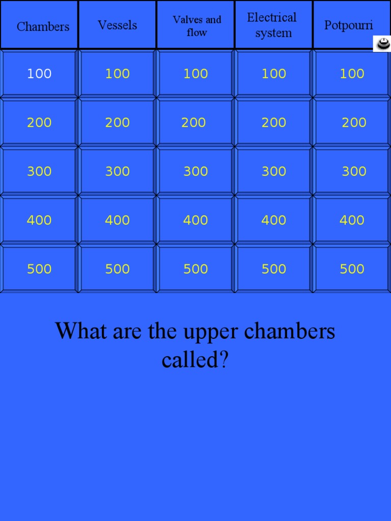 Heart Jeopardy | PDF | Heart Valve | Heart