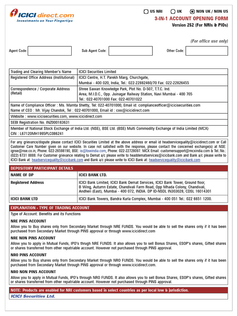 Nri3in1form 2211527935 | PDF | Business | Private Sector