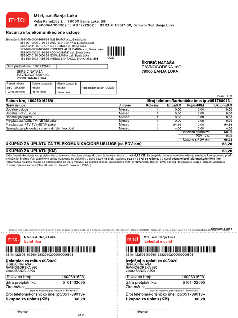 Racun 1602601628 | PDF