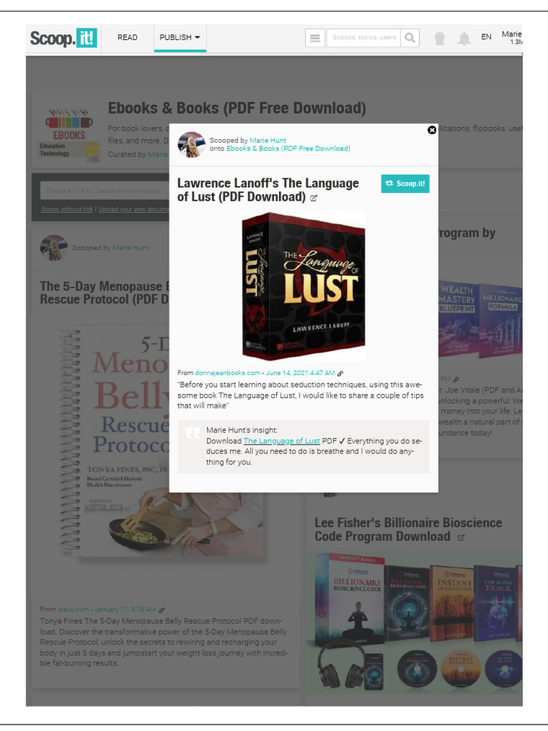 Lawrence Lanoff's The Language of Lust | PDF | Software | Computing