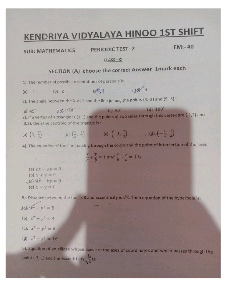 Maths Question Paper | PDF