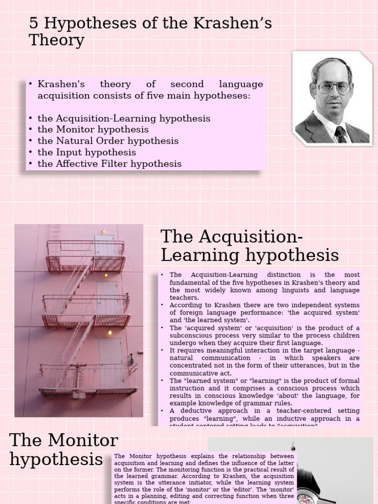 Krashen's Five Hypotheses Explained | PDF | Second Language Acquisition ...