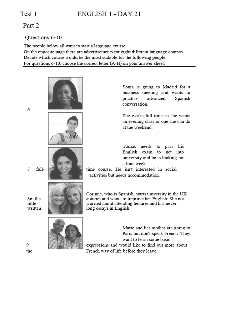 Day 21 - Reading Part 2 3 | PDF Day 21 - Reading Part 2 3 | PDF