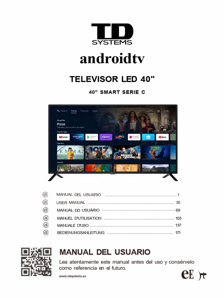 Manual de Usuario TV LED 40" Smart | PDF | Electrónica | Tecnología de ...
