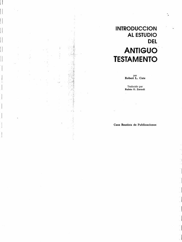 Cate Robert L Introduccion Antiguo Testamento PDF | PDF