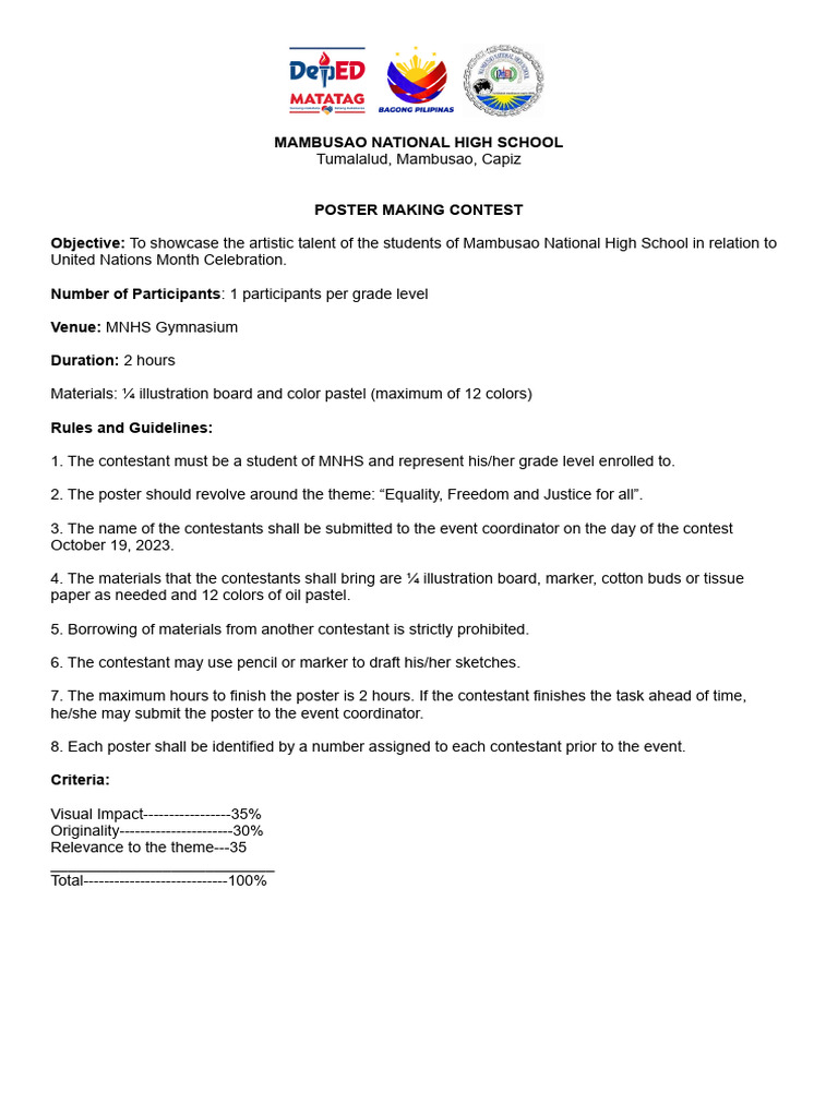 Poster Making Guidelines | PDF